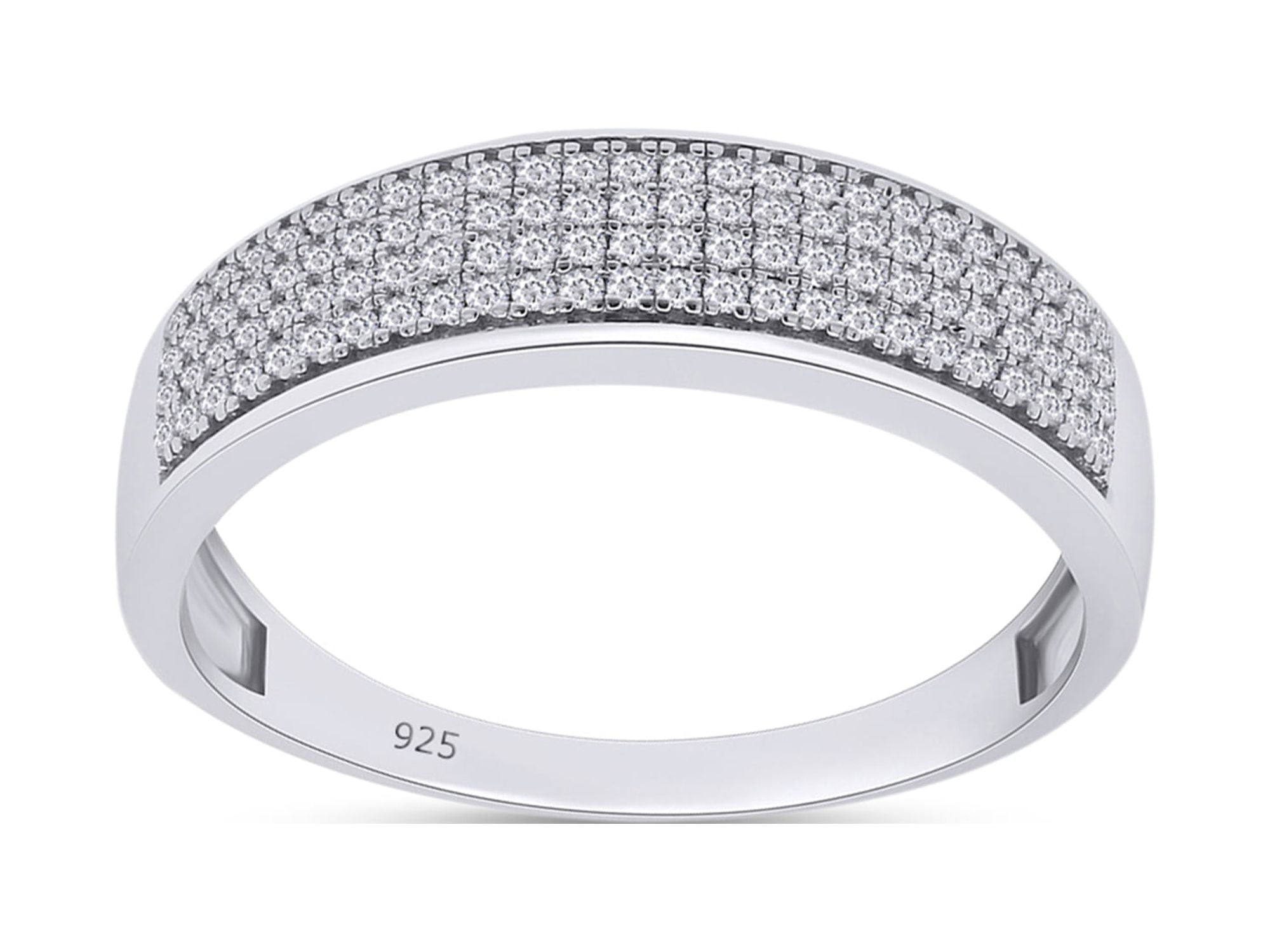 1/3 Ct Round Cut Lab Created Moissanite Diamond Mens Wedding Band Ring ...
