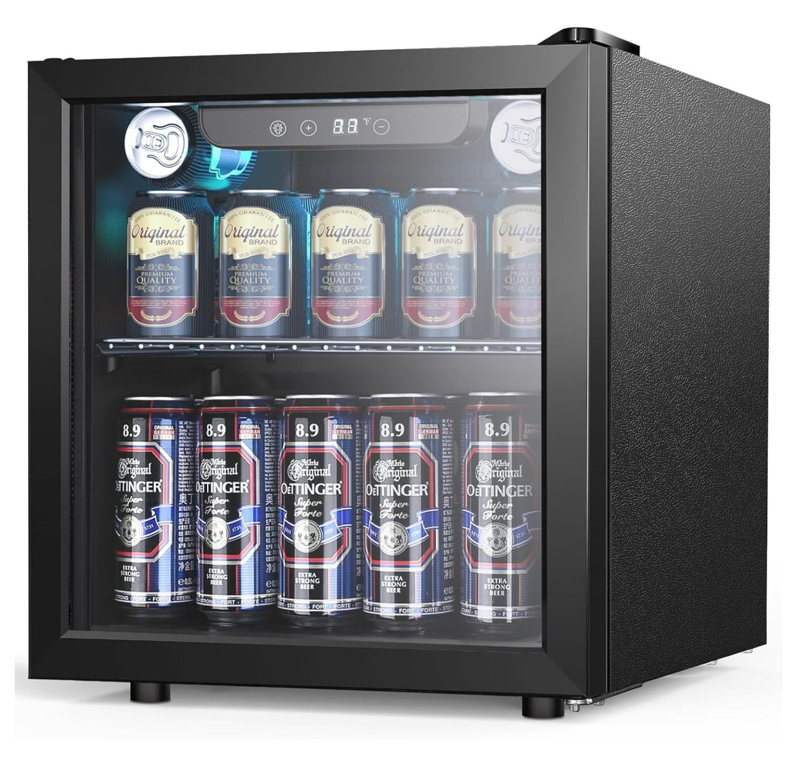 1.3 Cu.Ft Beverage Refrigerator Cooler, 12 Bottle Can Mini Fridge for ...