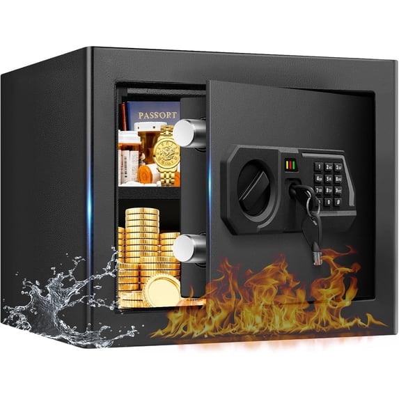 1.3 Cu Ft Fireproof and Waterproof Digital Safe with Combination Lock ...