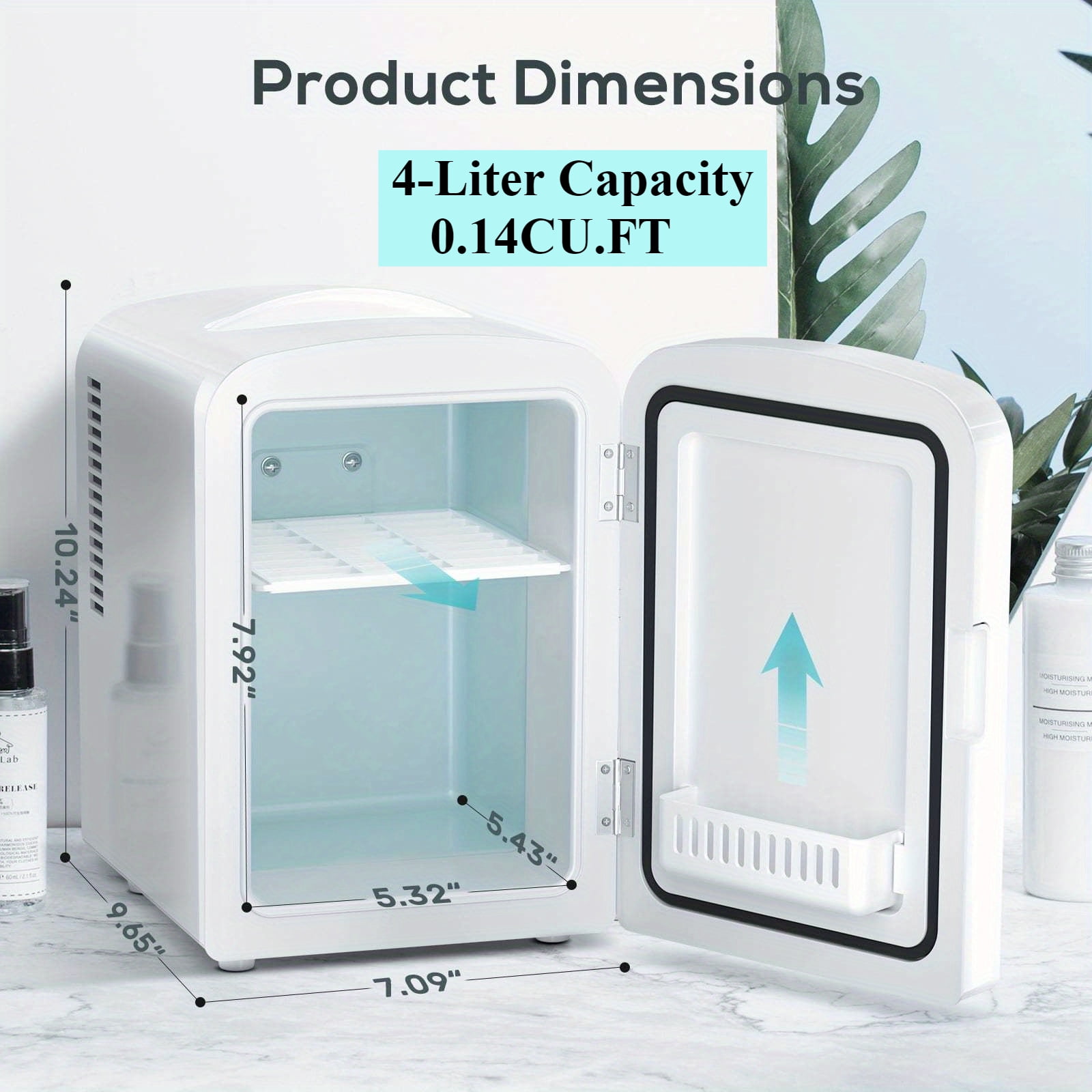 1.3 Cu. Ft. Mini Beverage Fridge - Wine Cooler with LED Light, Digital ...