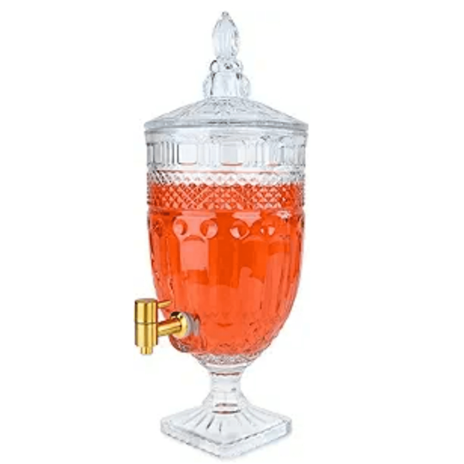 1.3 Gallon Glass Drink Dispenser, Glass Beverage Dispenser with Spigot ...