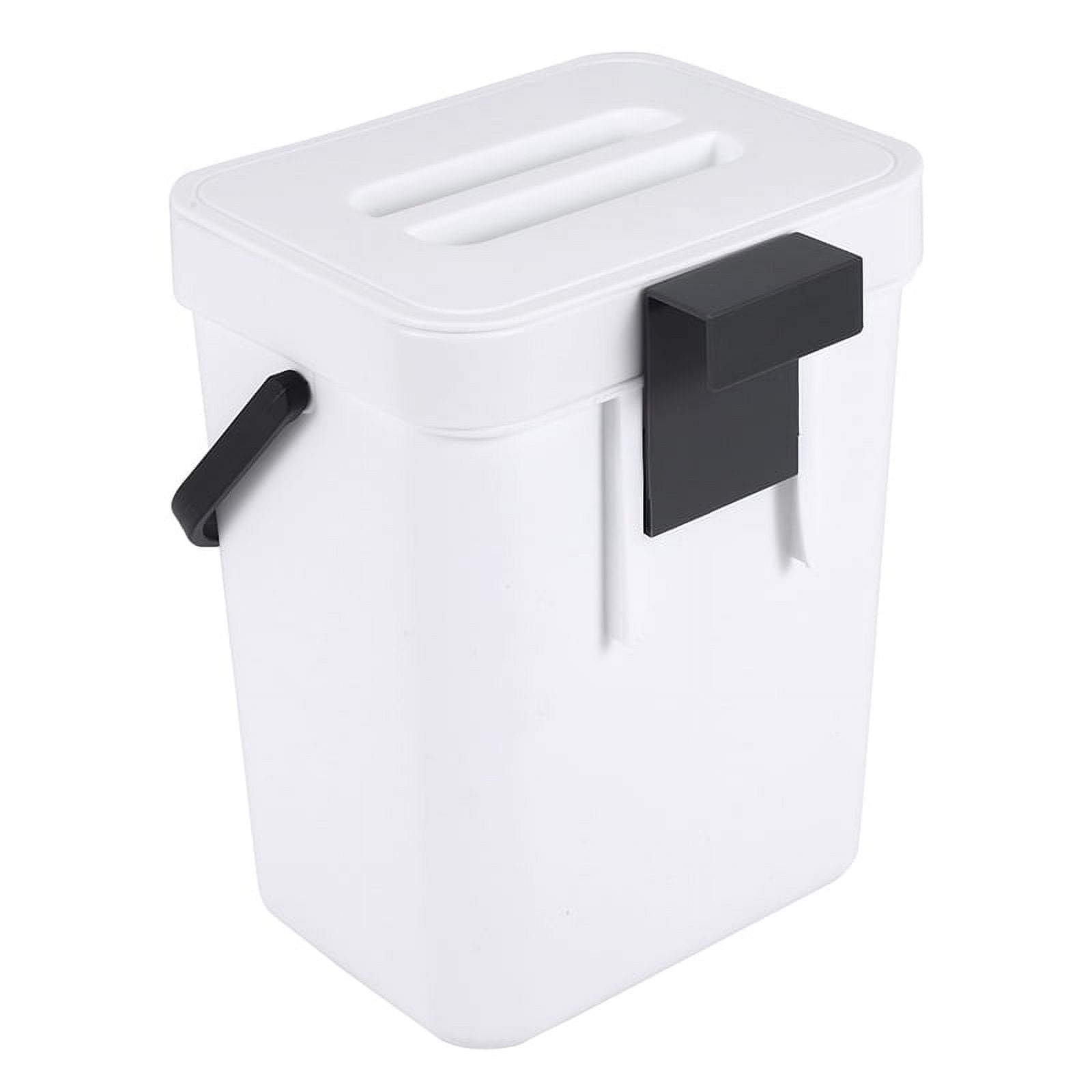 1.3 Gallon Kitchen Compost Bin Trash Can with Lid Food Waste Bin Small ...