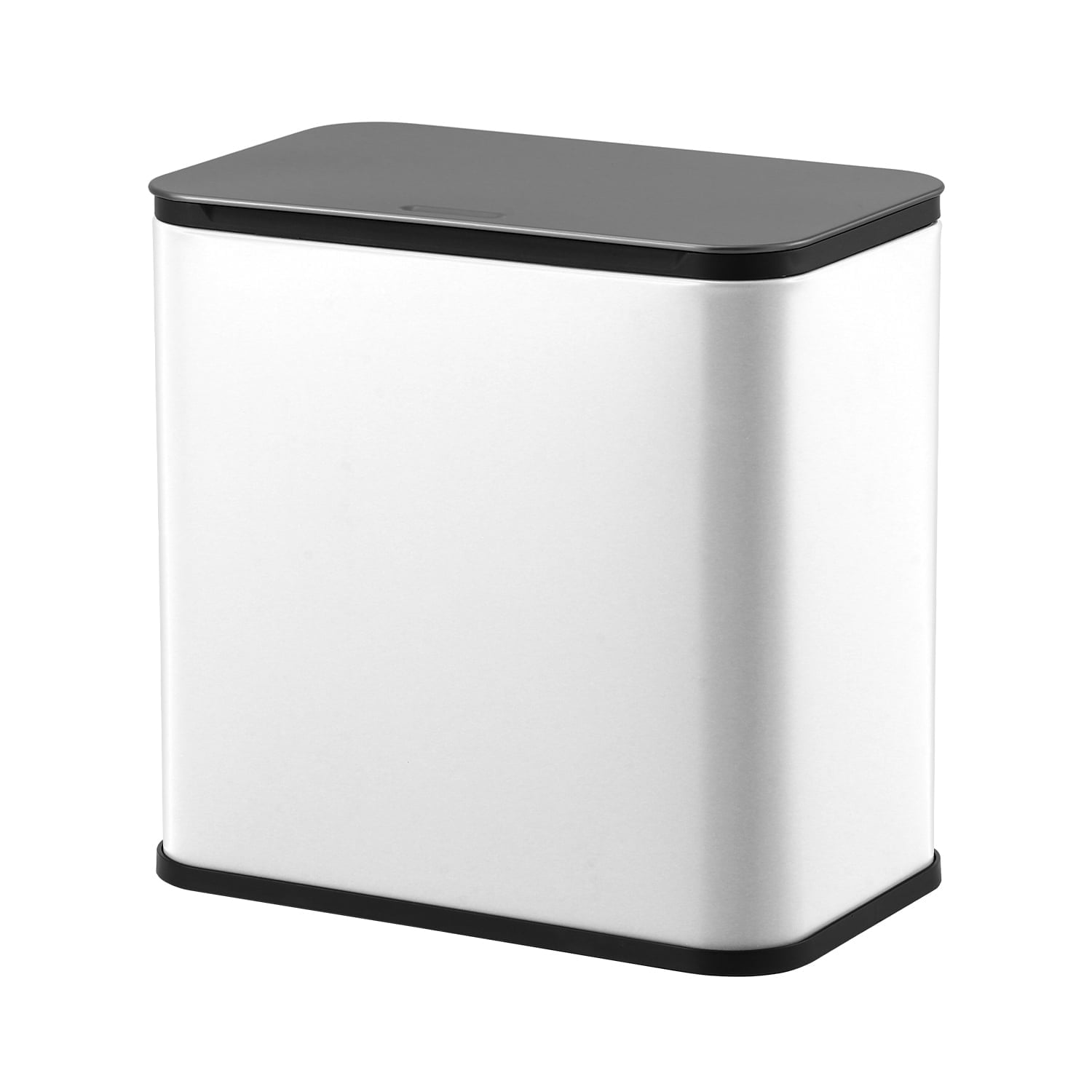 1.3 Gallon Trash Can, Stainless Steel Kitchen Garbage Bin with Inner ...