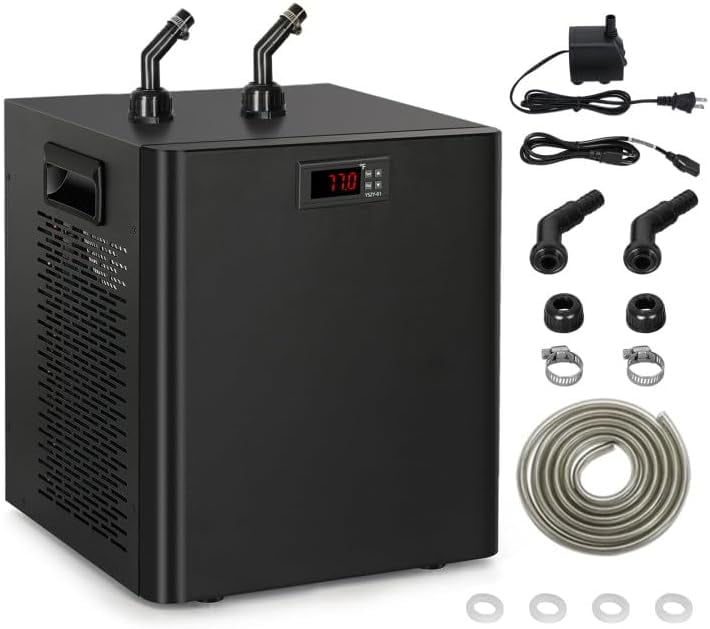 1/3 HP Aquarium Chiller for 79 Gal Tanks - Ultra-Quiet Hydroponics ...