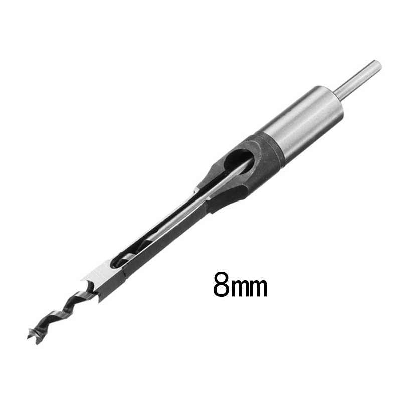 (1/3 Inch (8mm)) HSS Square Hole Drill Auger Bit Steel Mortising ...