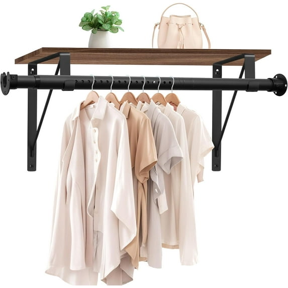 1.3 Inches Closet Rod, 17 to 87 Inch Clothes Rods Heavy Duty Closet ...