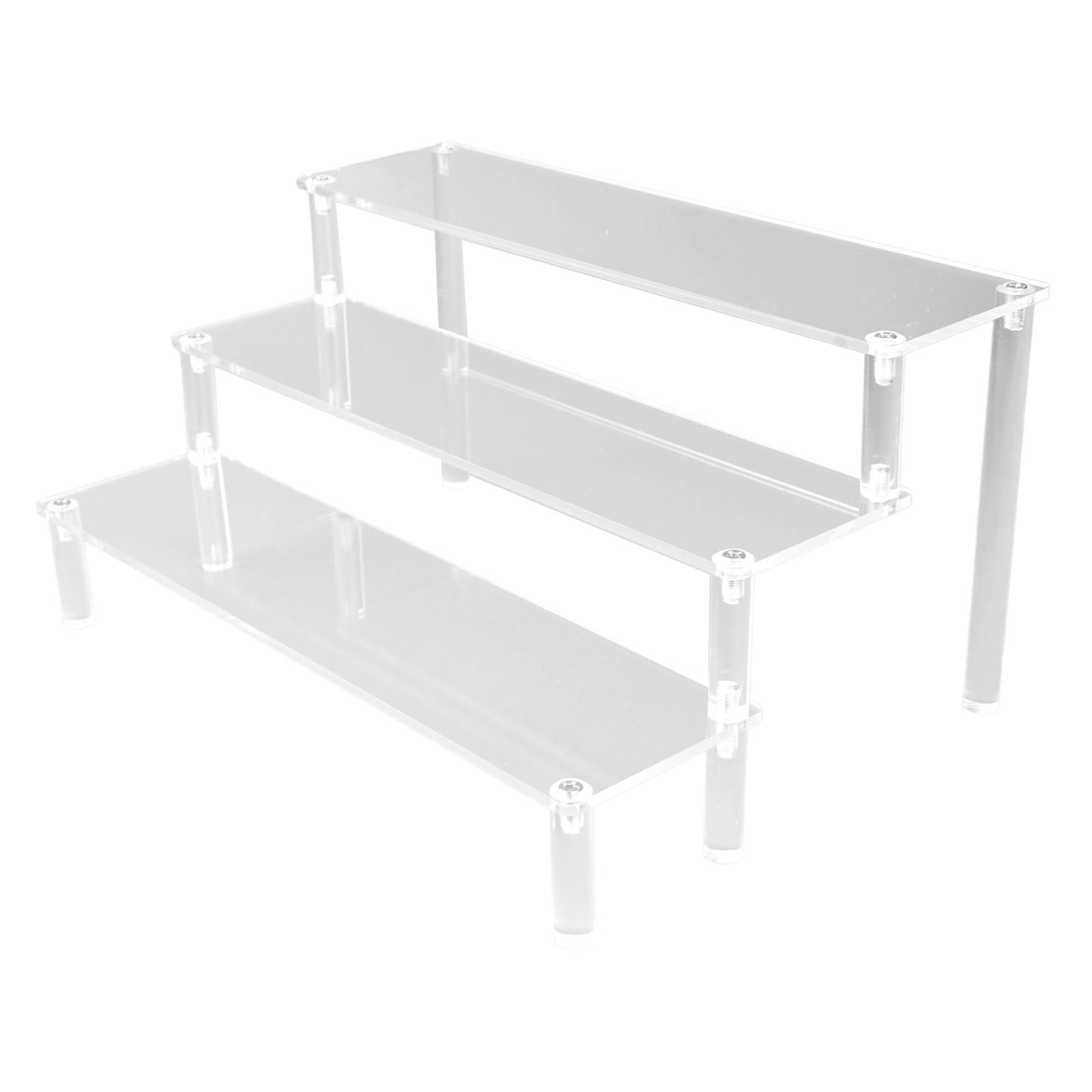 1-3 Layer Clear Acrylic Display Stand For Perfume Jewelry Collectibles ...
