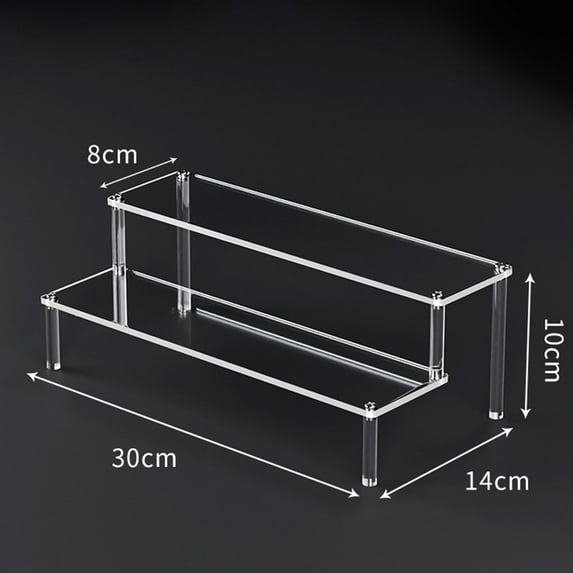 1-3 Layers Acrylic Display Stand Perfume Figurine Transparent Storage ...