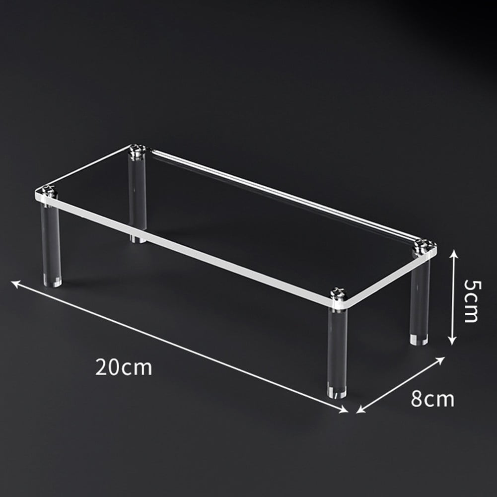 1-3 Layers Acrylic Display Stand Perfume Figurine Transparent Storage ...