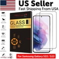 1-3 PACK For Samsung Galaxy S22 S23 PLUS ULTRA Tempered Glass Screen ...