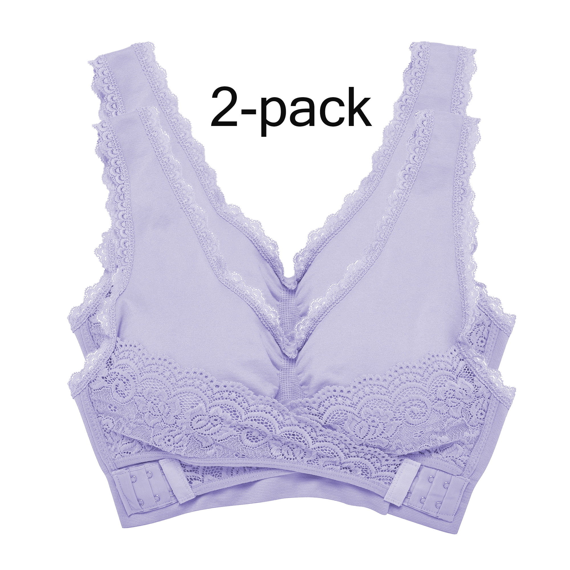 1-3 Pack Activewear Bra Seamless Solid Sports Bra Racerback Padded ...