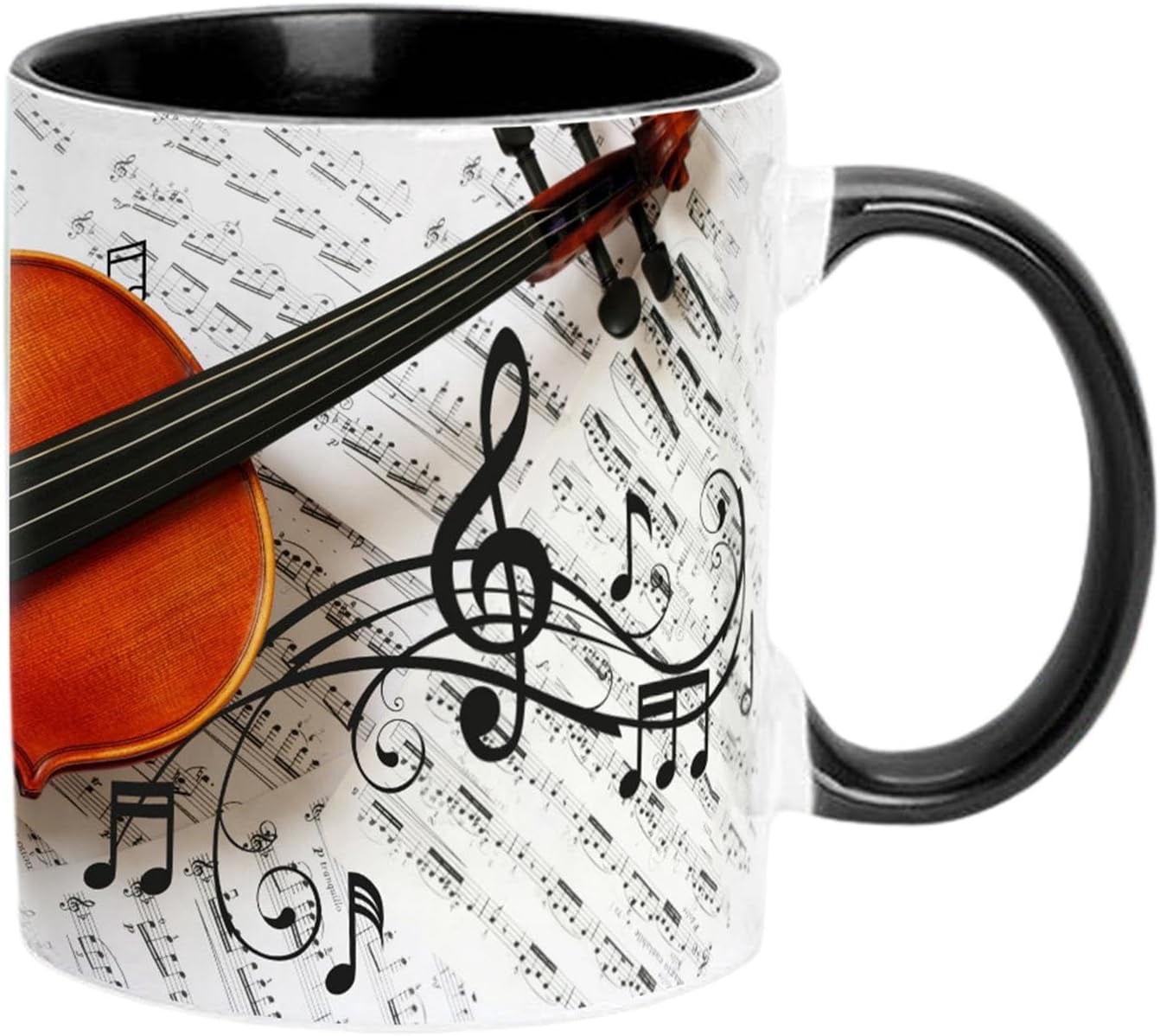 1/3 Pcs Musician Coffee Mug - 350ml Musical Notation Ceramic Mug, Drink ...