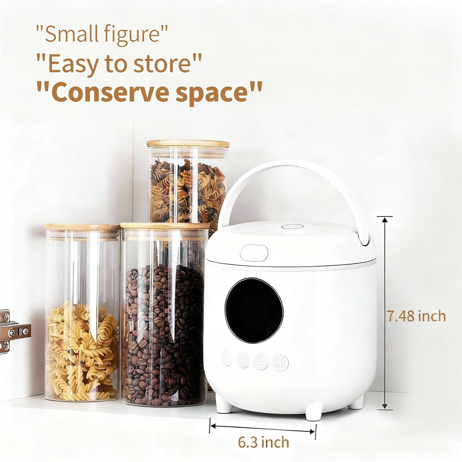 1-3 Person Mini Rice Cooker with Timer, 3-Cups Uncooked/6-Cups Cooked ...