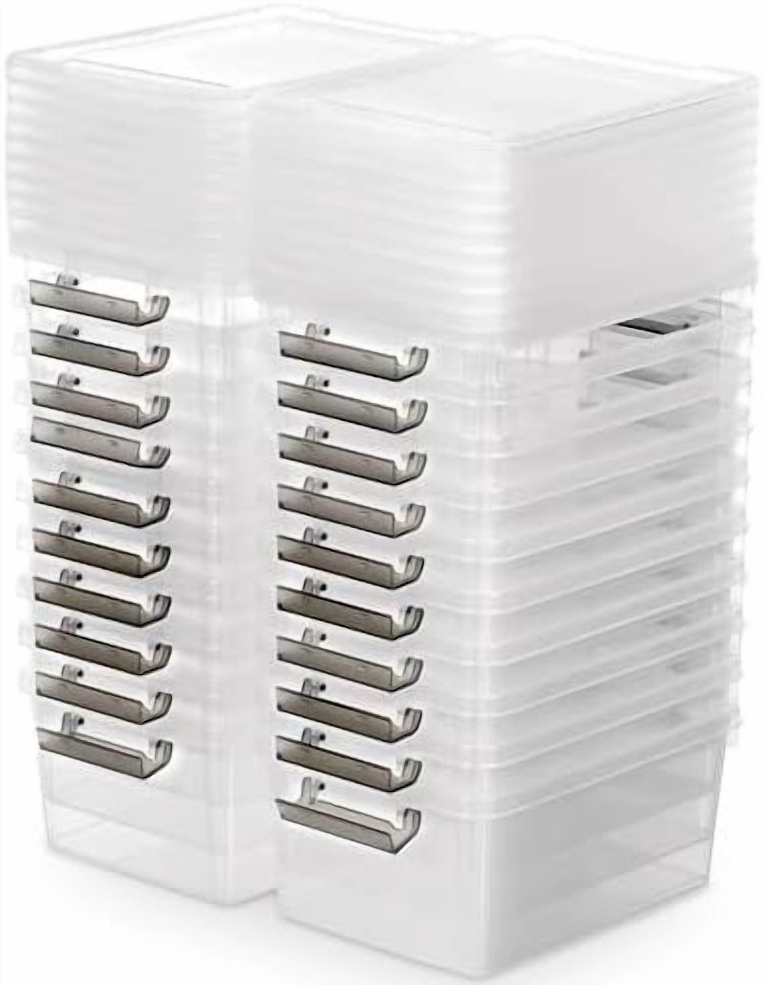 1.3 QT 20 Packs Small Storage Bins Plastic Storage Container Stackable ...