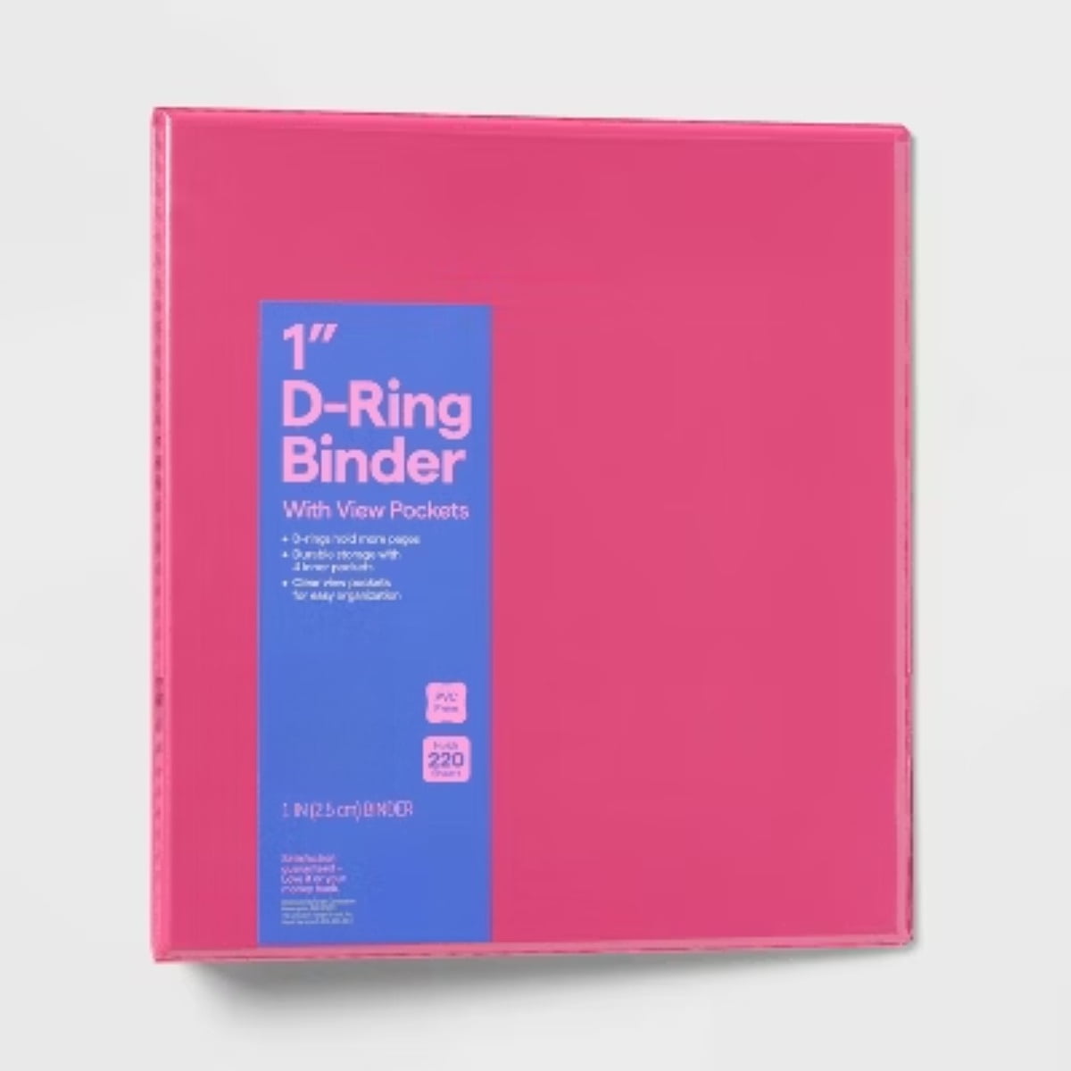 1" 3 Ring Binder Clear View - Lay-Flat Design with See-Through Cover ...