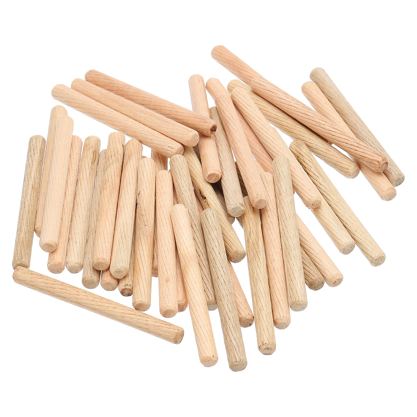 Uxcell 1/3 Wooden Dowel Pins, 200 Pcs M8x80mm Wood Dowel Pins Hardwood ...