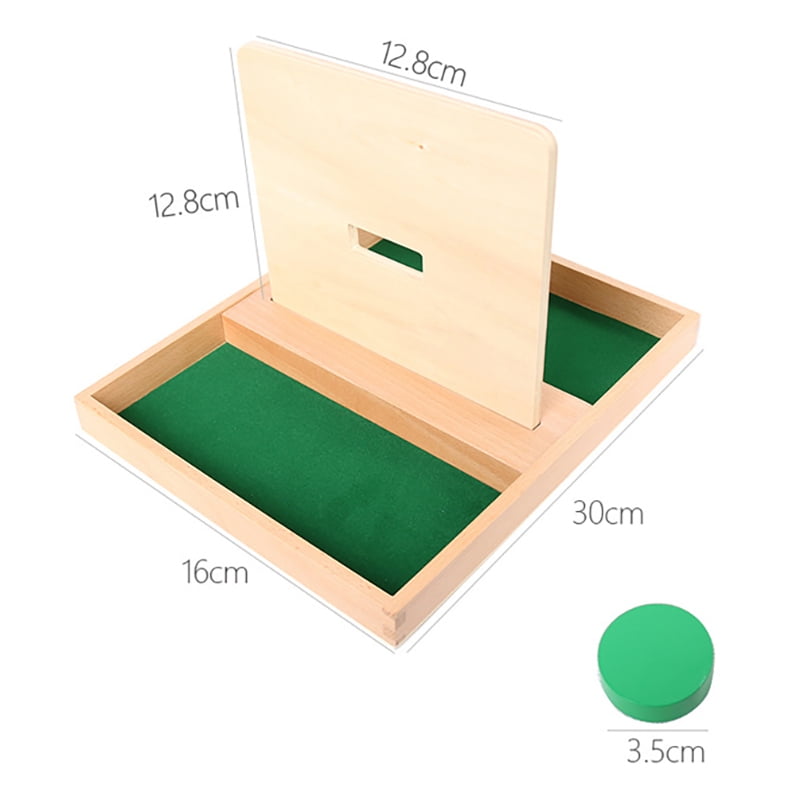 1-3 Years Wooden Montessori Baby Toys Object Permanence Coin Box Ball ...