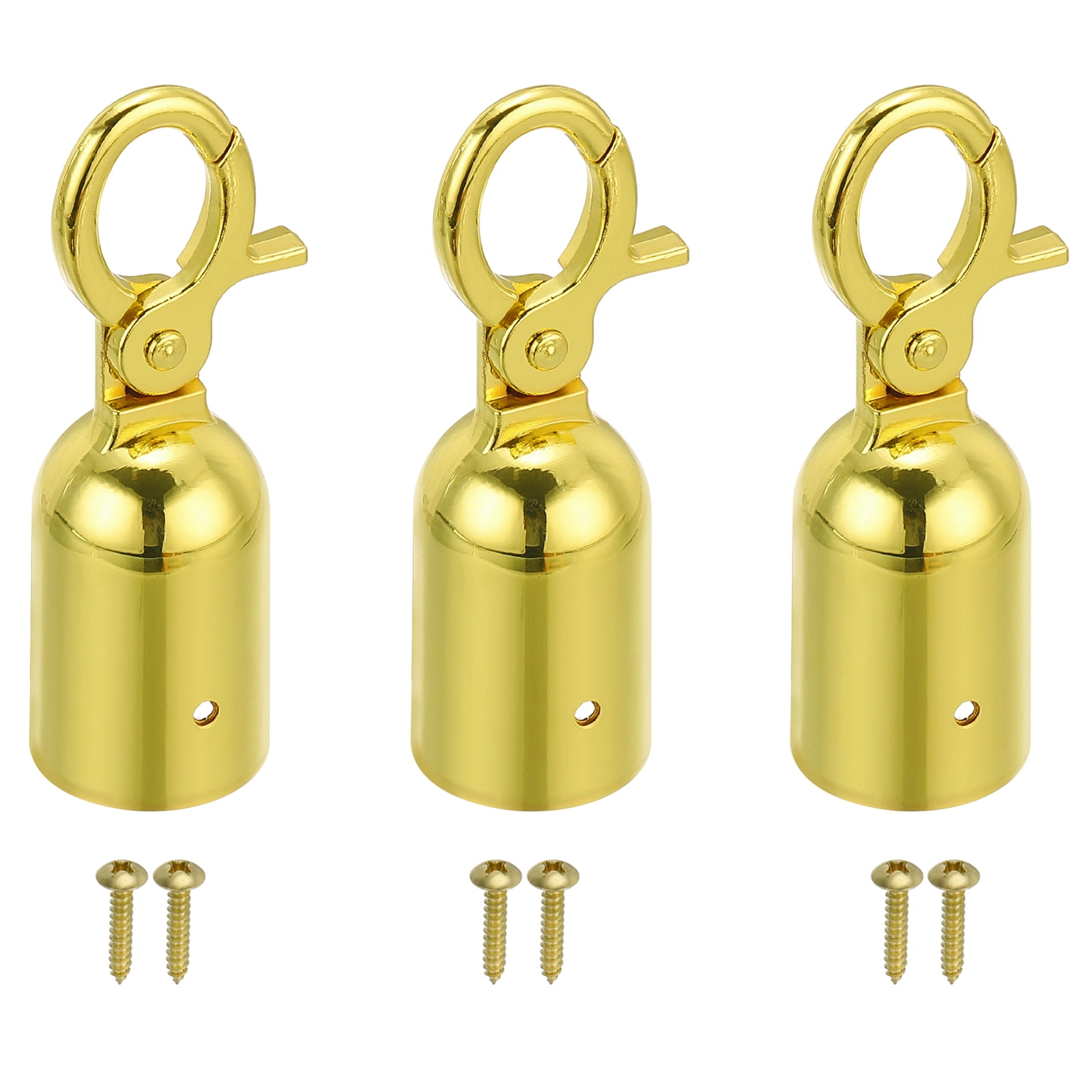 1.3"x3.7" Stanchion Rope End Stopper, 3 Pack Cord End Caps Barrier Rope ...