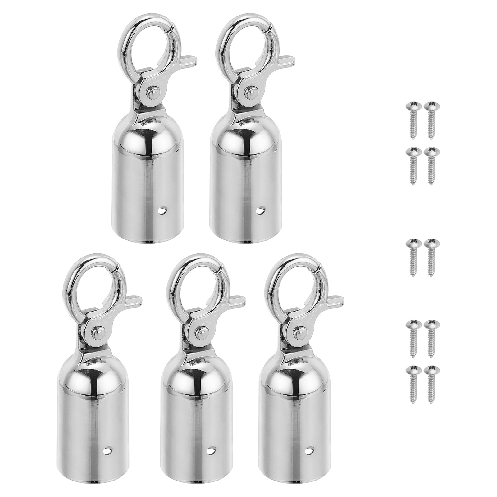 1.3"x3.9" Stanchion Rope End Stopper, 5 Pack Cord End Caps Barrier Rope ...