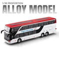 1:30 Scale Diecast Bus Model, Alloy Single & Double Decker Coach with ...