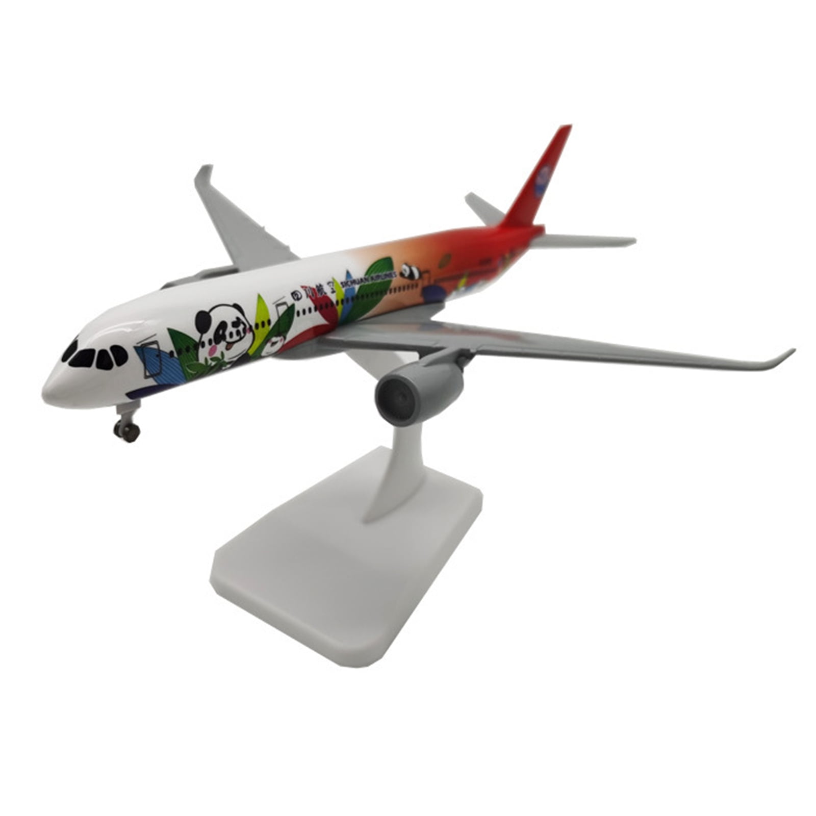 1:300 Scale Alloy Toy Sichuan 350 Panda Plane Model Aircraft ...