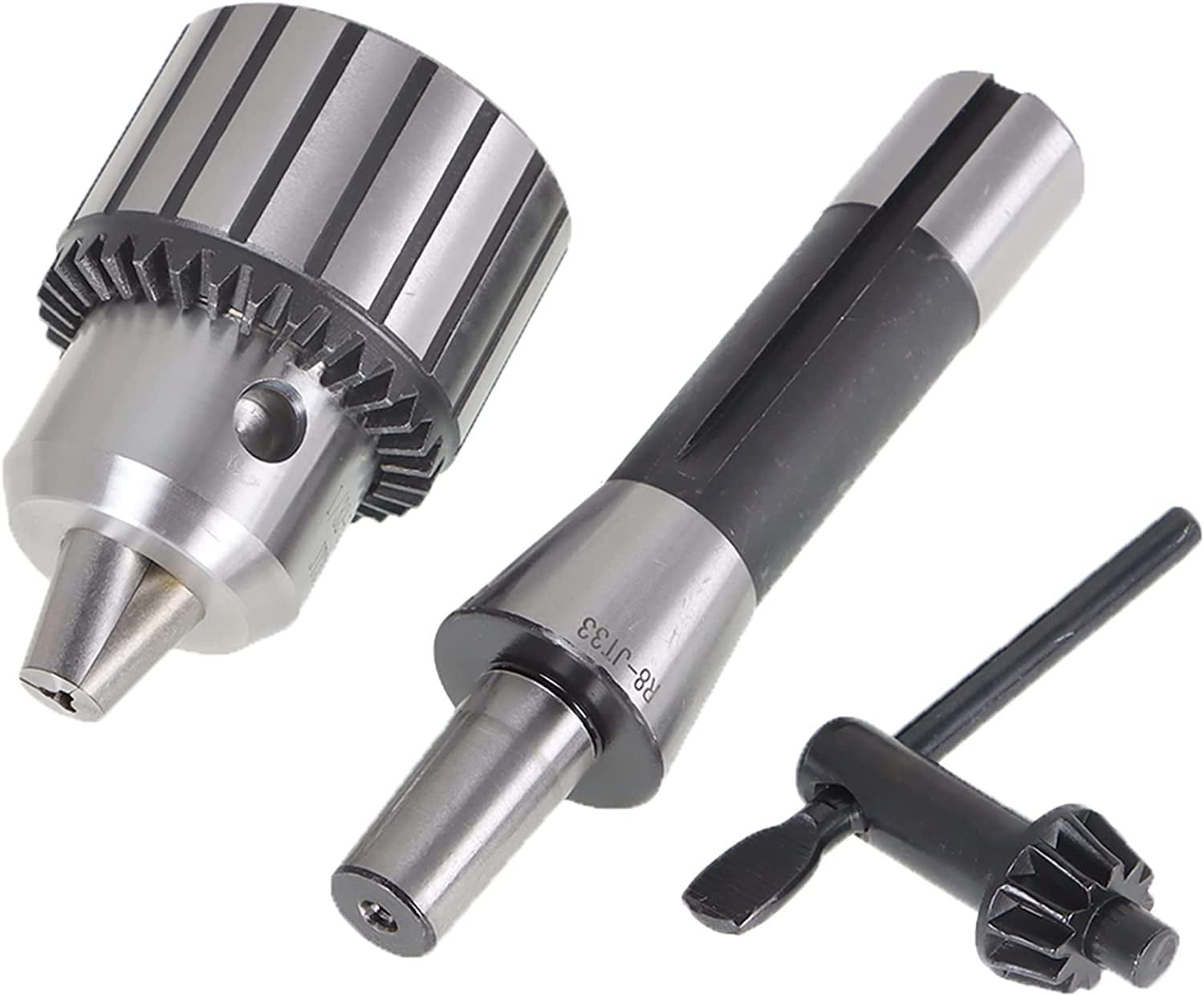 1/32-5/8 R8-JT33 Heavy Duty Drill Chuck with Drill Chuck Tightening Key ...