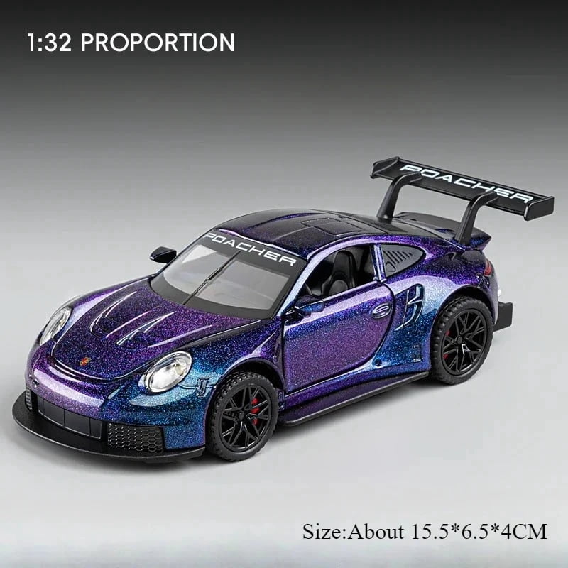 1:32 911 GT3 RS Macan Alloy Sports Car Diecast Model Toys Ornament ...