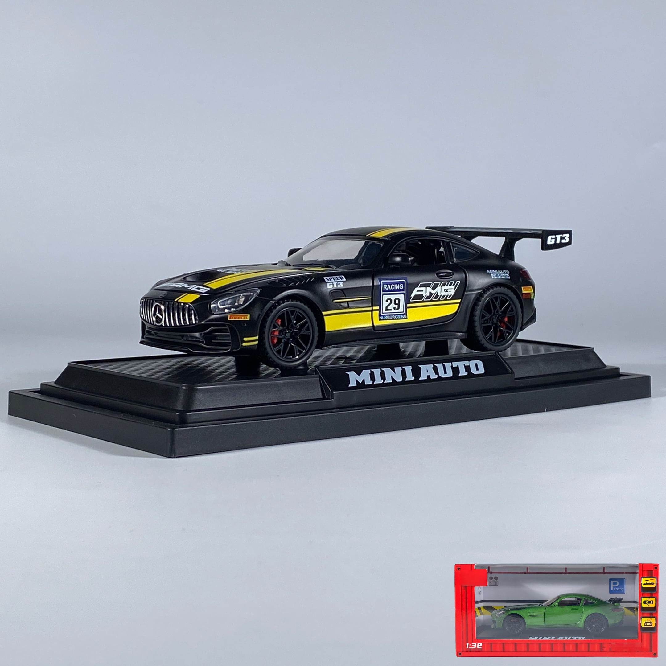 1:32 AMG GT Super Sports Car Alloy Metal Diecast Model Car Sound And ...