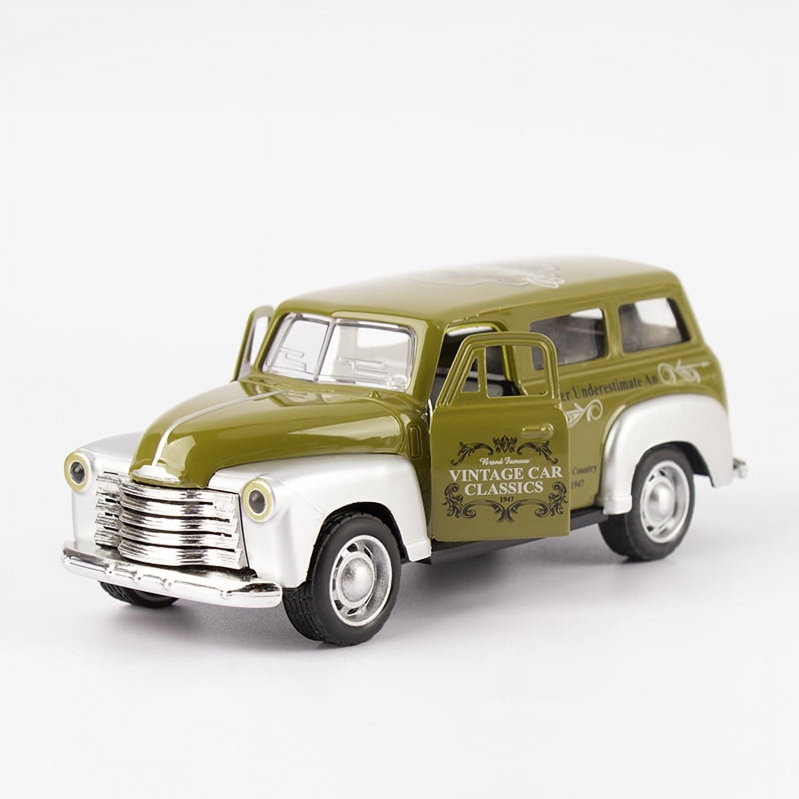 1: 32 Alloy Chevrolet School Bus Classical Vintage Car Simulation Model ...