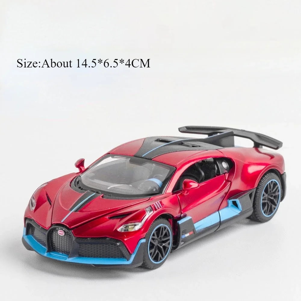 1:32 Alloy Model Toys Diecast Car Sound Light Pull Back Doors Opened ...