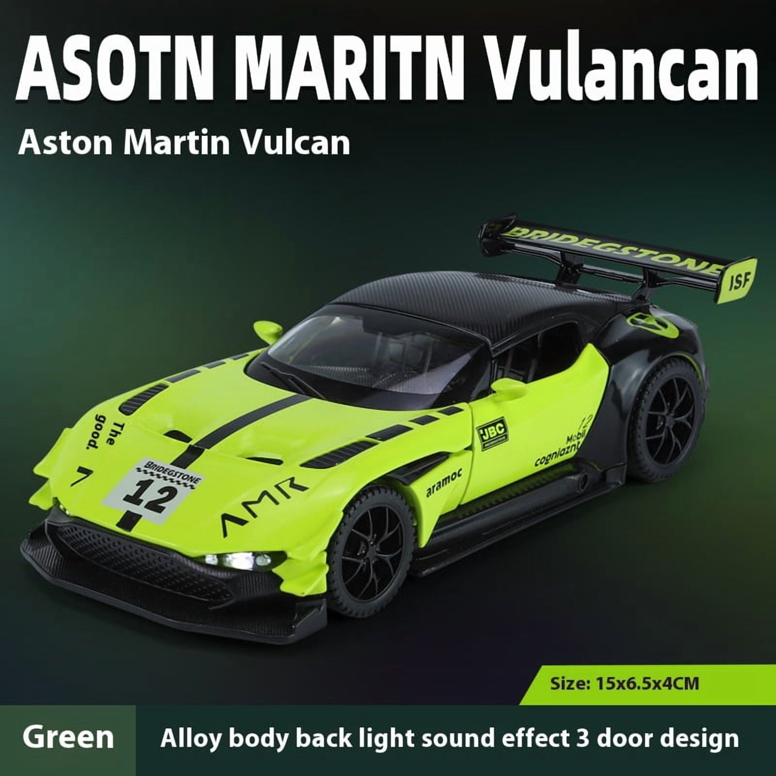 1:32 Aston Martin Vulcan Supercar Alloy Diecast Model Car Interior Decoration Sound & Light High ...