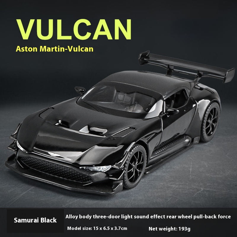 1:32 Aston Martin Vulcan Supercar Alloy Diecast Model Car Interior Decoration Sound & Light High ...