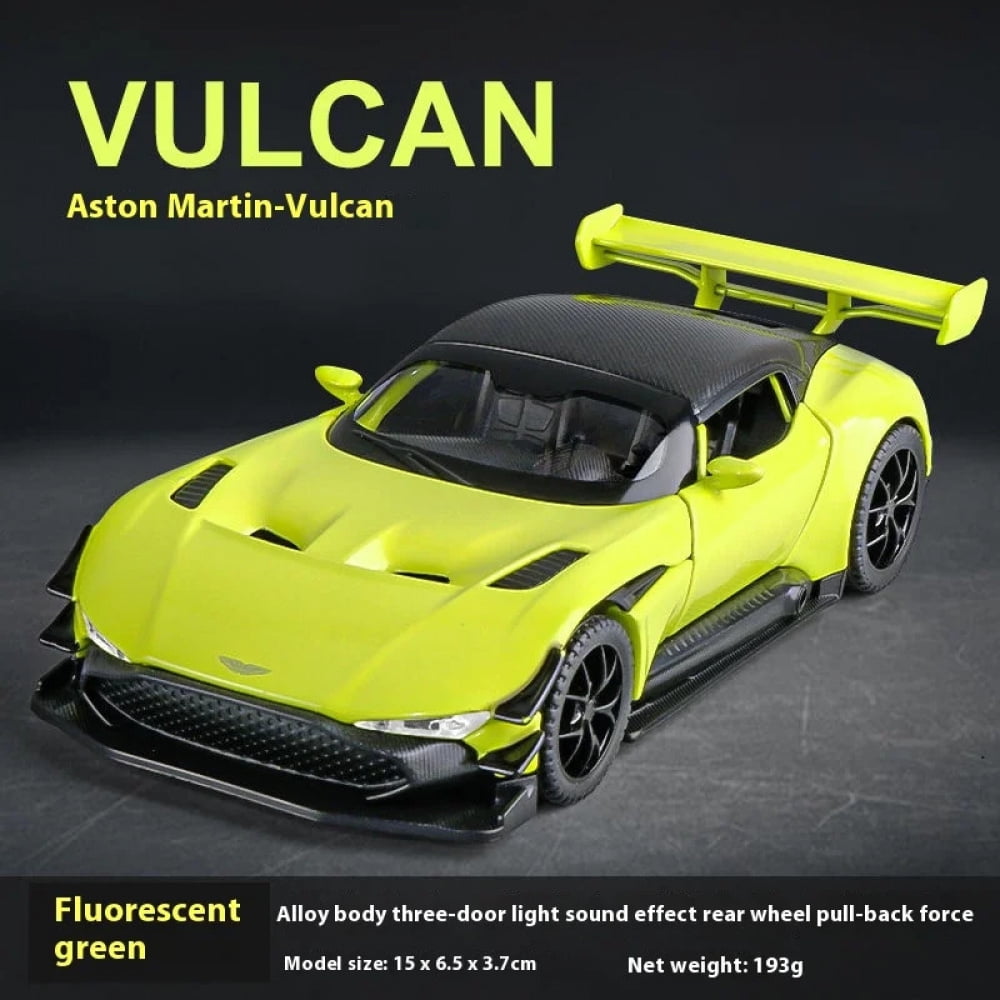 1:32 Aston Martin Vulcan Supercar Alloy Diecast Model Car Interior Decoration Sound & Light High ...