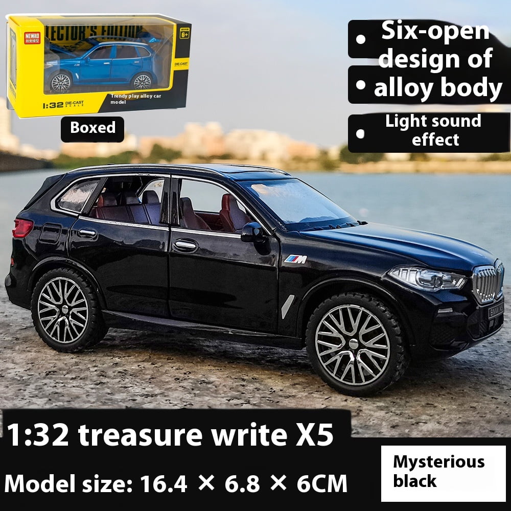1:32 BMW X5 SUV Alloy Car Diecast Model Sound & Light Pull Back Toy Car Central Control ...