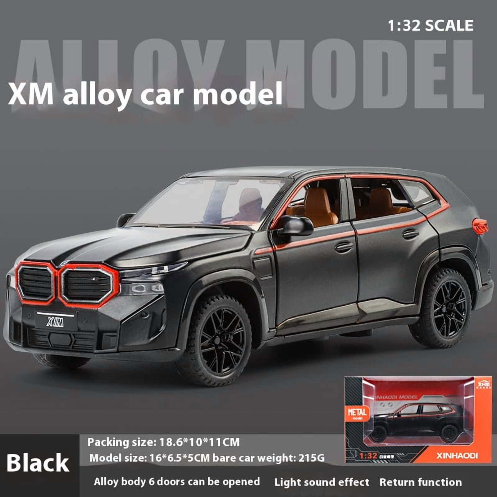 1:32 BMW XM Off Road SUV Vehicle Alloy Metal Diecast Car Model Sound ...