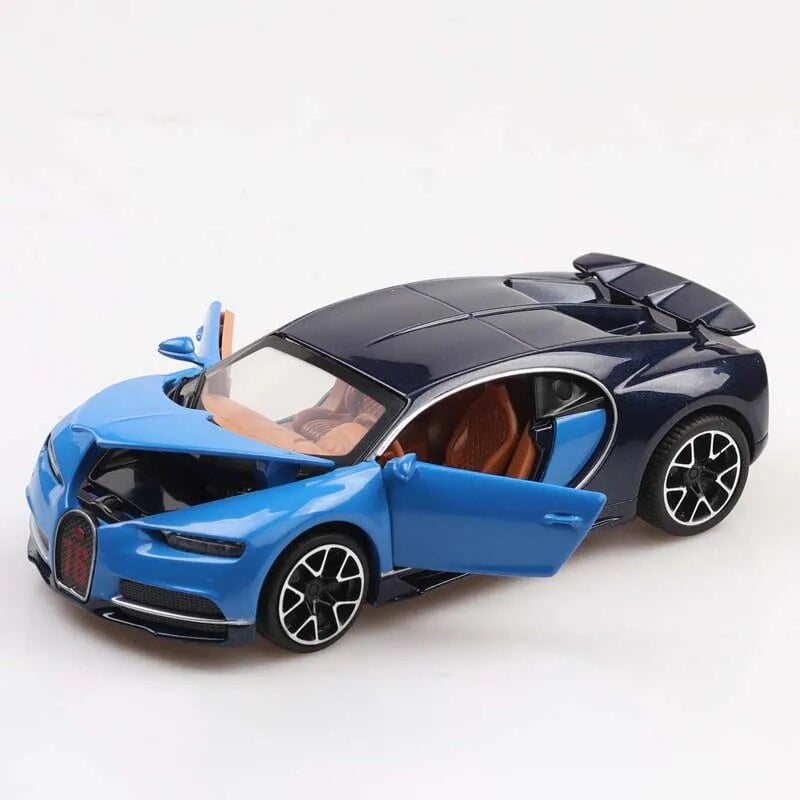 1/32 Bugatti Chiron Pull Back Alloy Sports Car Model Die Cast Toy ...