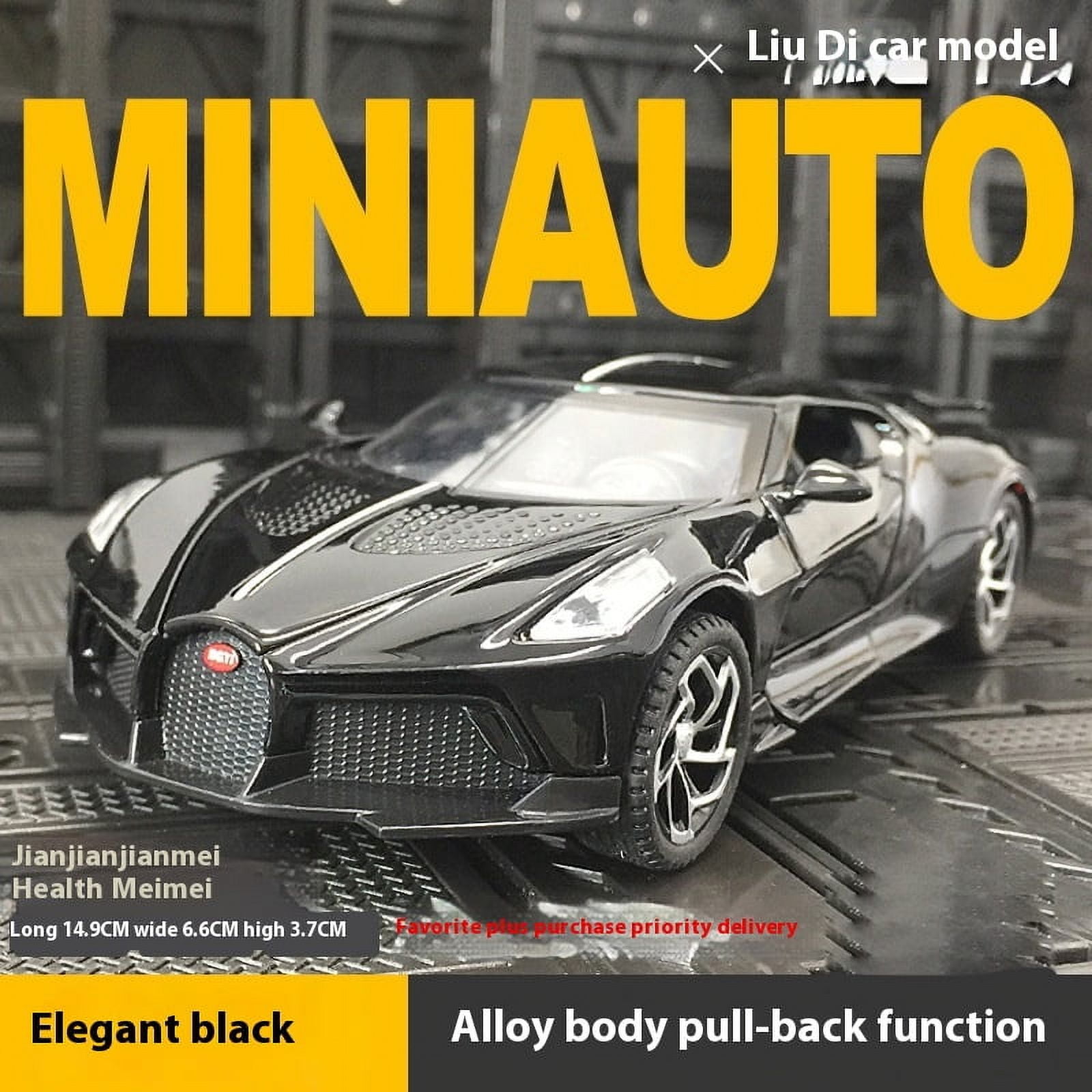 1:32 Bugatti La Voiture Noire Sports Car Alloy Diecast Simulation Metal ...