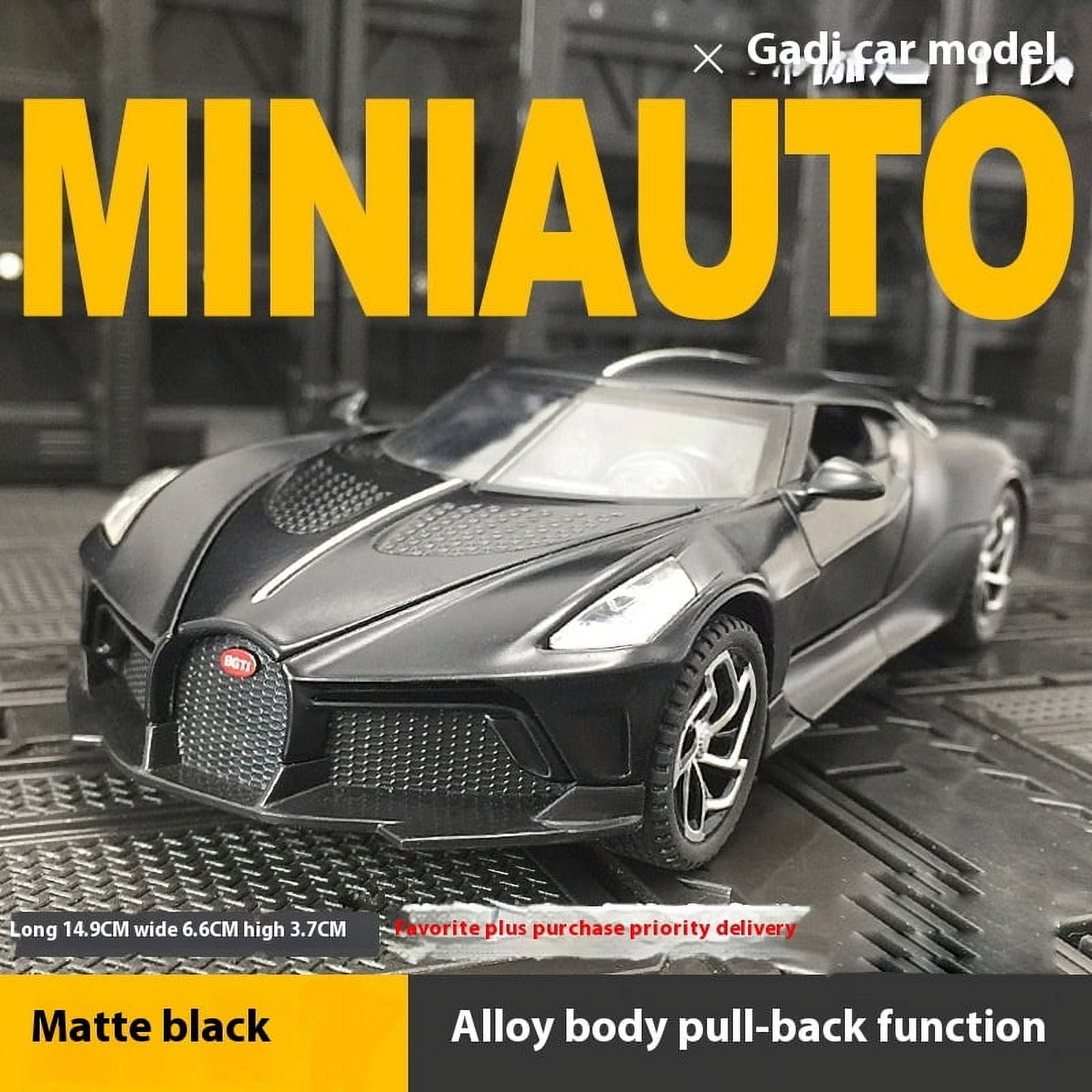 1:32 Bugatti La Voiture Noire Sports Car Alloy Diecast Simulation Metal ...
