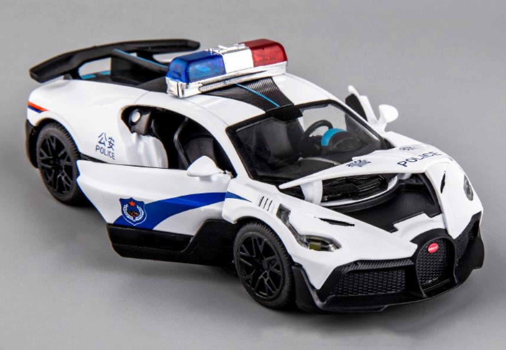1/32 Bugatti Police Car Alloy Car Toy Metal Diecasts Model Supercar ...