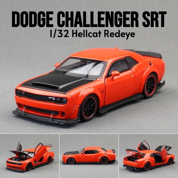1:32 Challenger SRT Hellcat Toy Car For Children Super Sport Model ...