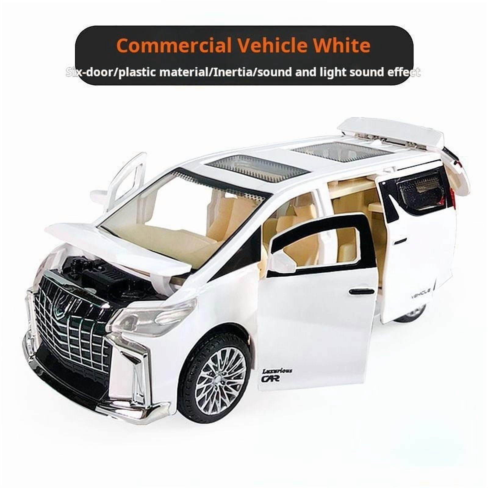 1:32 Children's Inertia Pull-back Car Toy with Lighting Sound Simulation Commercial Car Model ...