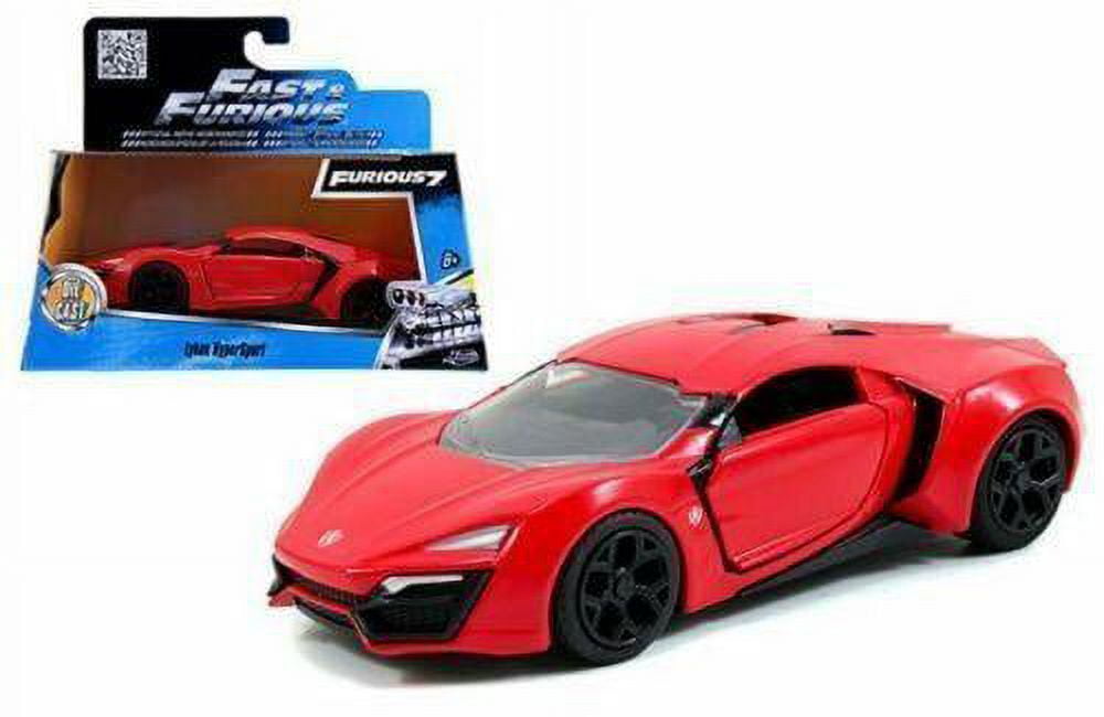 1/32 DIECAST RED 97386 JADA 2015 FAST AND FURIOUS 7 LYKAN HYPERSPORT ...