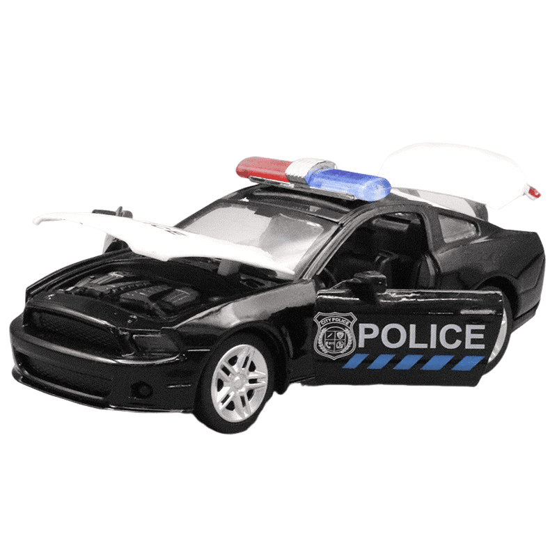 1:32 Die Casting Model Alloy Police Car Model Double Door Openable ...