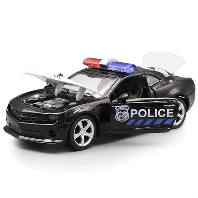 1: 32 Die Casting Model Alloy Police Car Model Double Door Openable ...