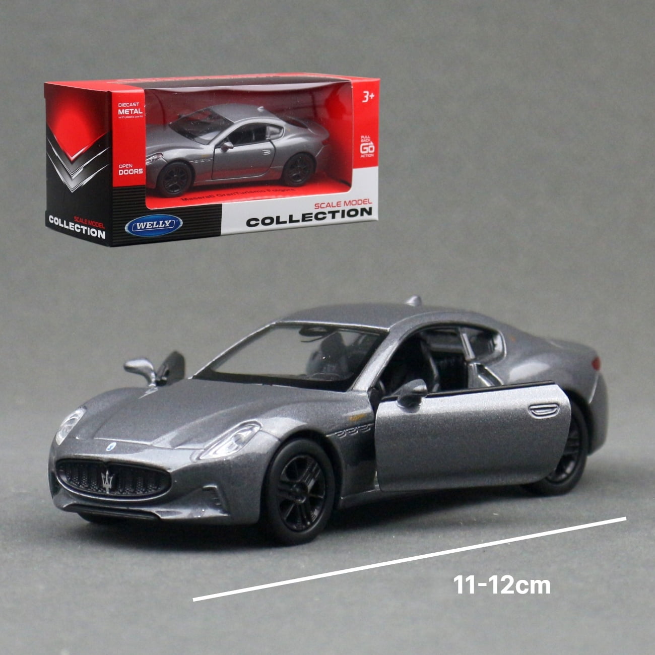 1:32 Diecast Sports Car Toy, Alloy Luxury Coupe with Open Doors, Pull ...