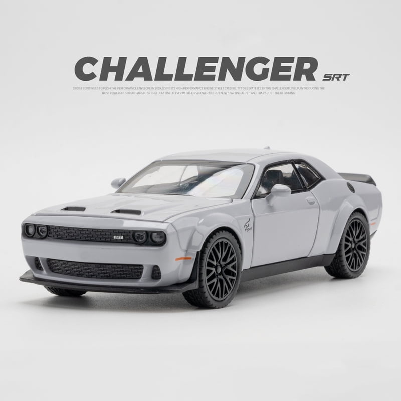 1:32 Dodge Challenger Hellcat Redeye Alloy Muscle Car Model Sound and ...