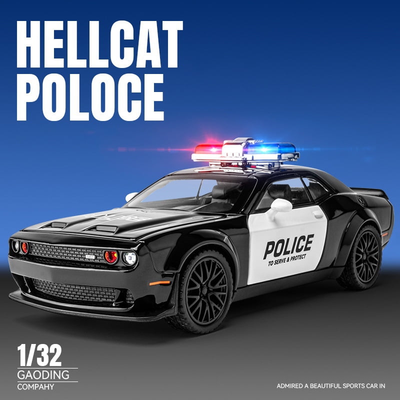 1:32 Dodge Challenger Hellcat Redeye Alloy Muscle Car Model Sound and ...