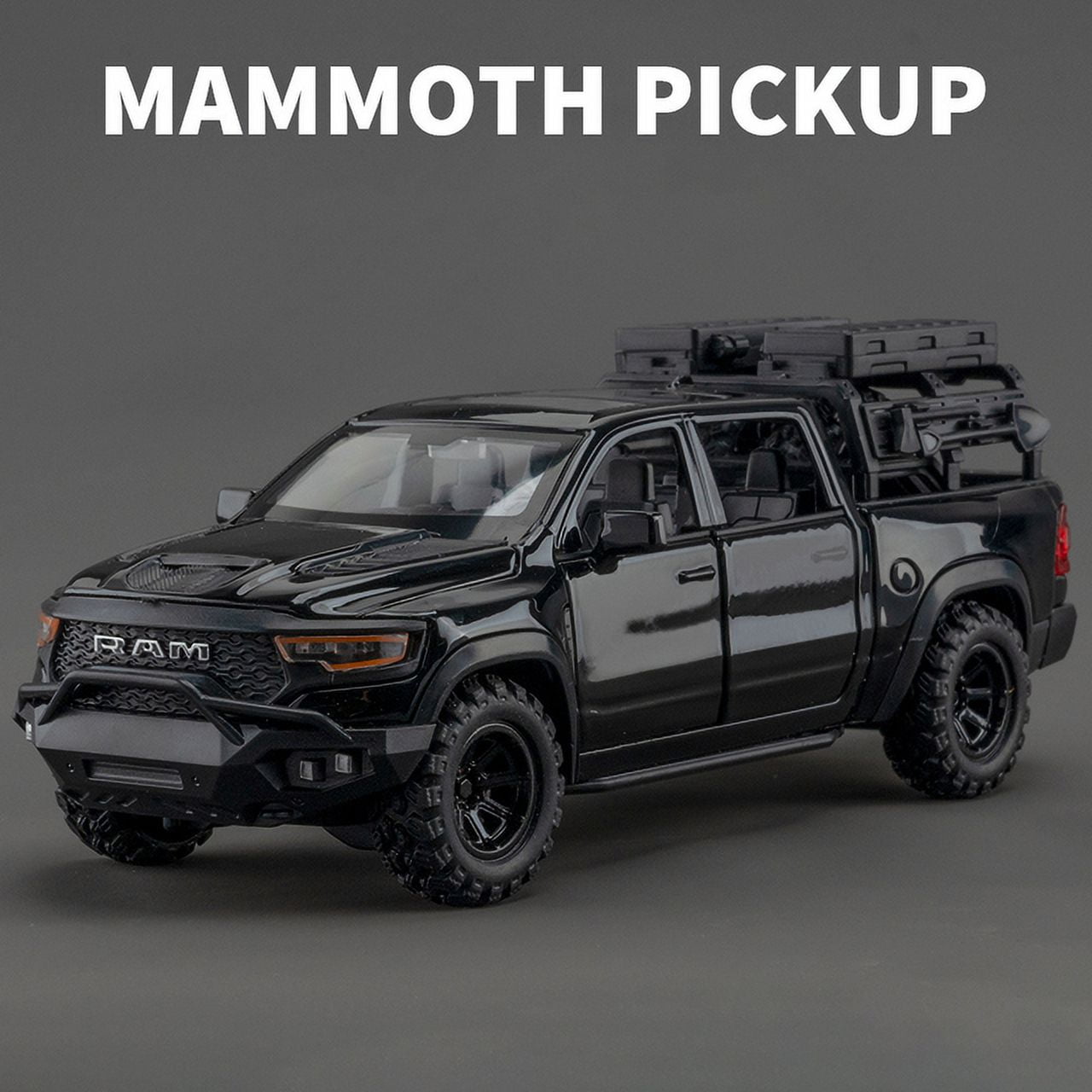 1:32 Dodge RAM 1000 TRX Mammoth Picku Alloy Car Model Sound And Light ...