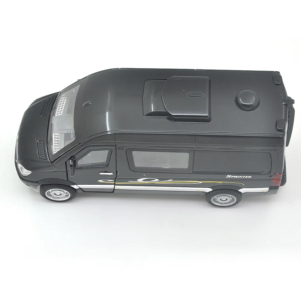 1:32 For Scale Diecast Car Benz MPV Sprinter Metal Model With Light And ...