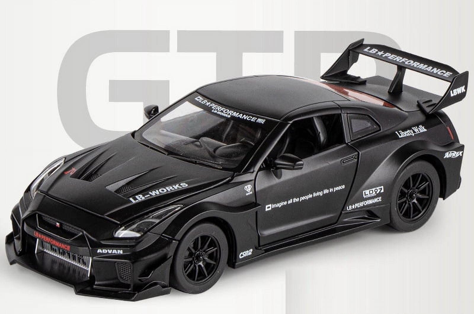 1: 32 GTR-CSR2 Fast and Furious Alloy Car Model Diecasts Toy With Sound ...